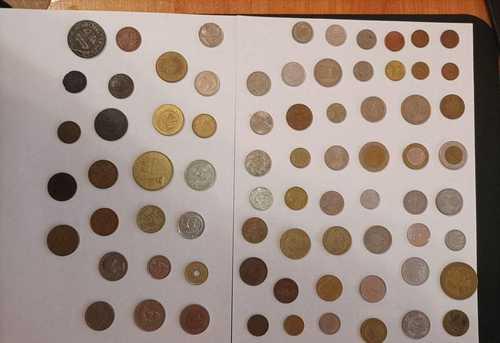 Коллекция монет разных стран и времён, 74 монеты