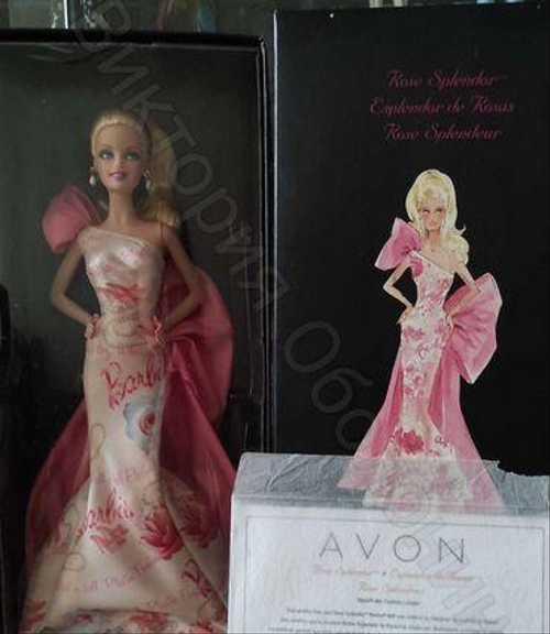 Кукла Barbie Rose Splendor Avon 2010 Pink Label
