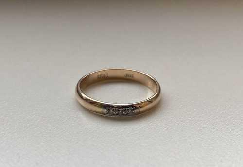 Золотое кольцо 585 бриллиантами