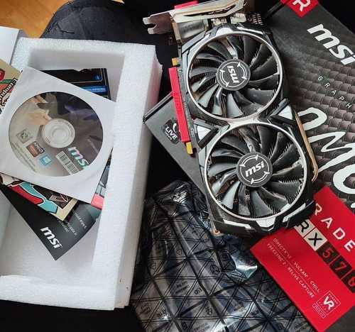 Msi Radeon RX 570 256bit Armor4G Пломб Мощнее1650