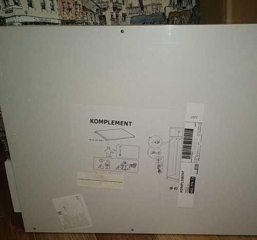 Полка IKEA komplement 50x58 см, белая (402.779.73)