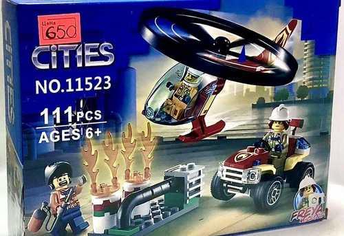 Конструктор город lego city пожарный вертолет