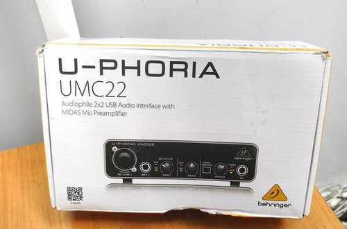 Звуковая карта behringer U-phoria UMC22 (101869)