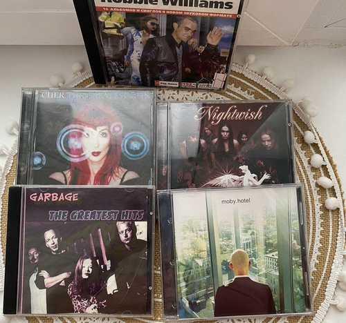 Cd диски Шер Моби Робби Вильямс Garbage Nightwish