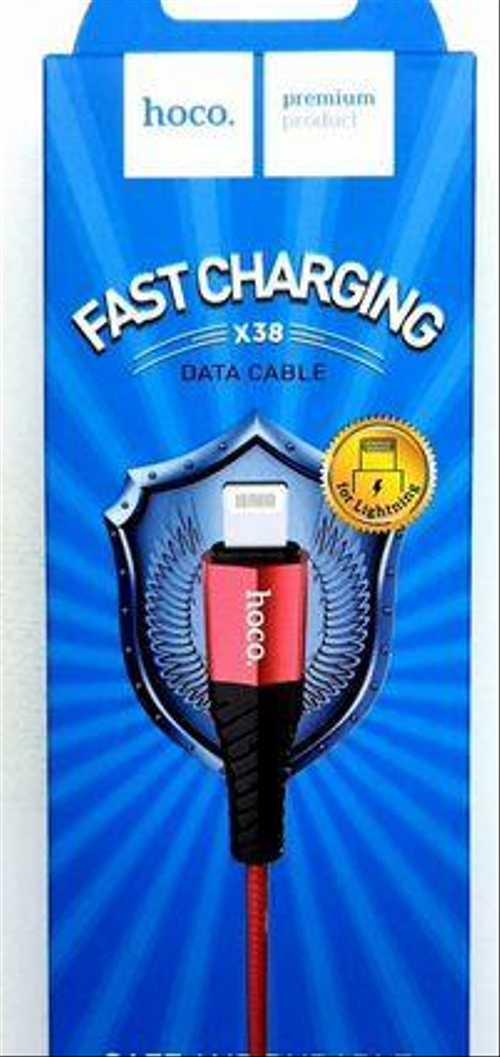 Data-кабель USB для iPhone Lightning 8-pin 1m. Hoc