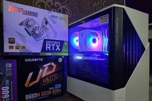 Мощный Game Max PC Contac + RTX3060+Core i5 12400F