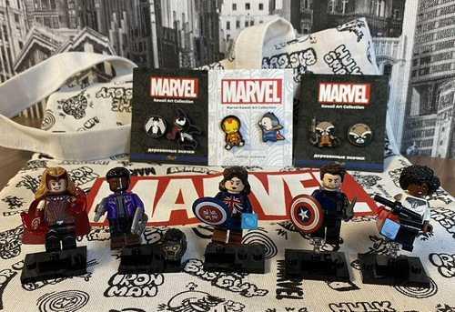 Lego minifigures marvel/Мараел значки/Шоппер