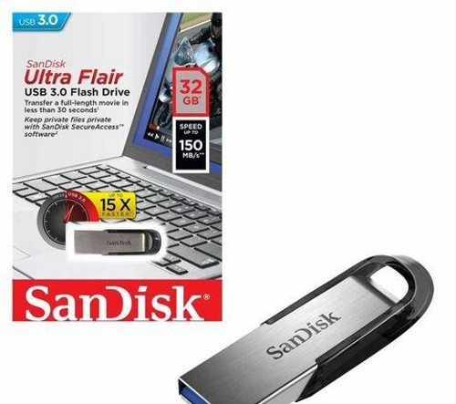 Флешка 32GB SanDisk CZ73 Ultra Flair USB 3.0