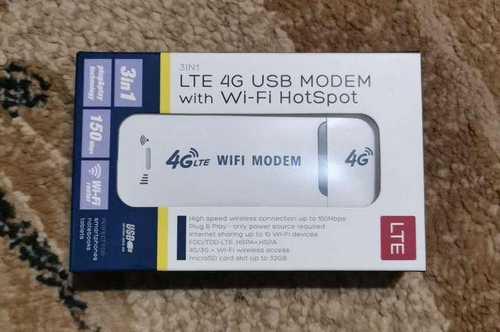 LTE 4G USB modem with Wi-Fi HotSpot
