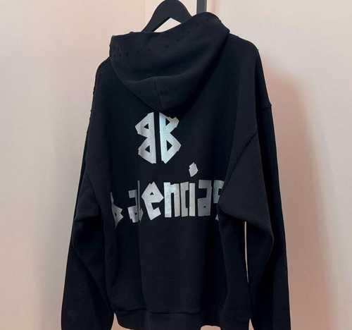 Hoodie Balenciaga Tape черный