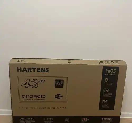 Телевизор Hartens 43 дюйма SMART TV новый