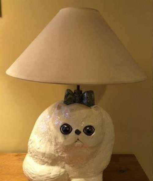 Лампа настольная дизайнерская Кот