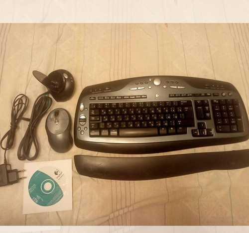 Беспроводная клавиатура и мышь logitech LX-700