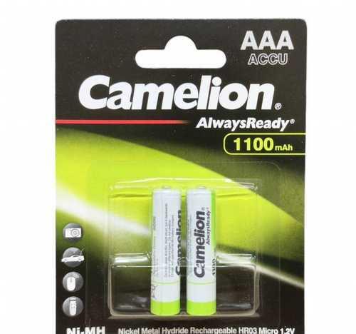 Батарейки аккумуляторные AAA Camelion R03-1100mAh