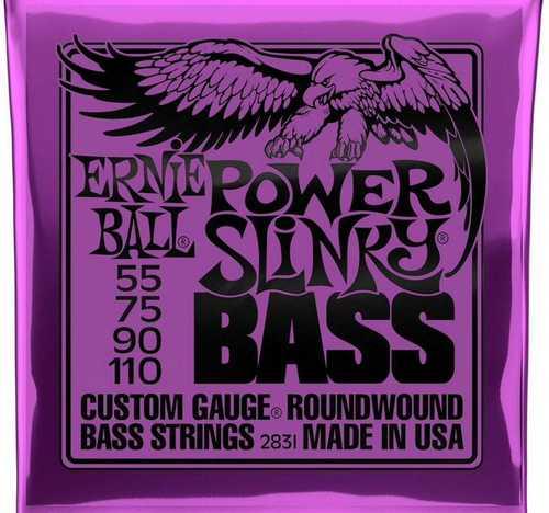 Струны для бас-гитары Ernie Ball 2831 Power Slinky Nickel Wound Bass