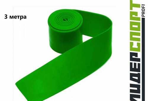 Эспандер-Лента латекс 7см х 1,0мм, дл: 3м, зеленая