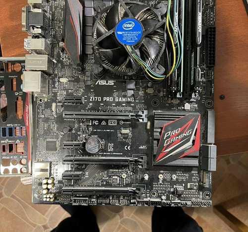 Материнская плата z170 pro gaming + i5 6400+8gb