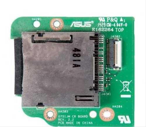 Плата для ноутбука Asus G751JM card reader BD для