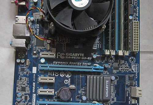GA-P67A-D3-B3 + процессор i5- 2400 + 8Гб