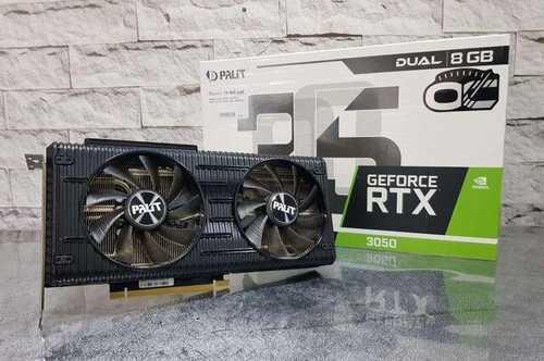 Мощная Видеокарта 8Gb GeForce RTX 3050 Dual OC