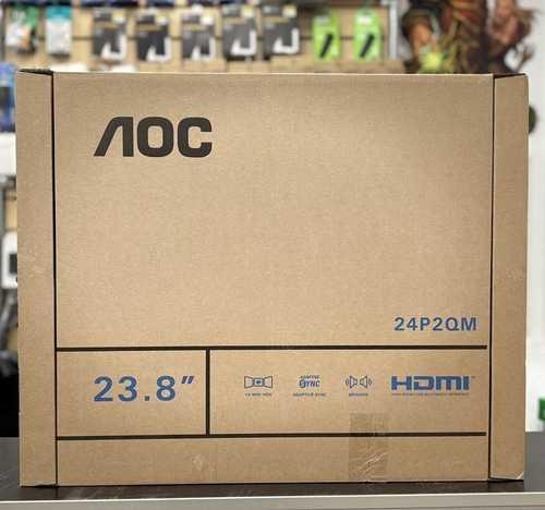 23.8" Монитор AOC 24P2QM(75Hz,1920x1080) новый