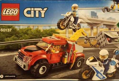 Lego City 60137. Побег на буксировщике