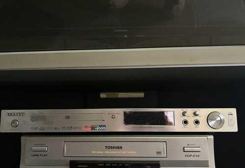 Видеокассеты VHS, DVD и сd диски+проигрыватели