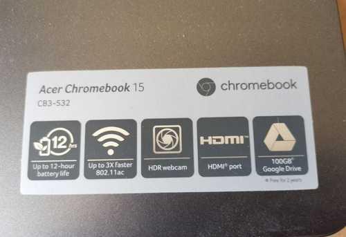 Acer chromebook CB3-532