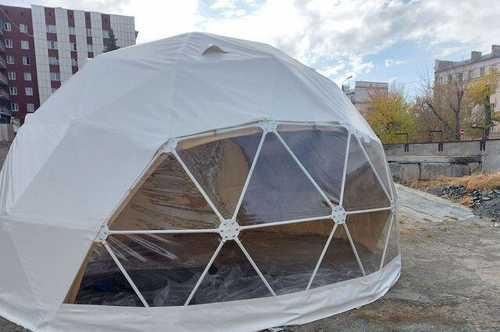 Геокупол утепленный для глэмпинга, купольный шатер