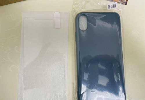 Чехол и защитное стекло на iPhone XS Max
