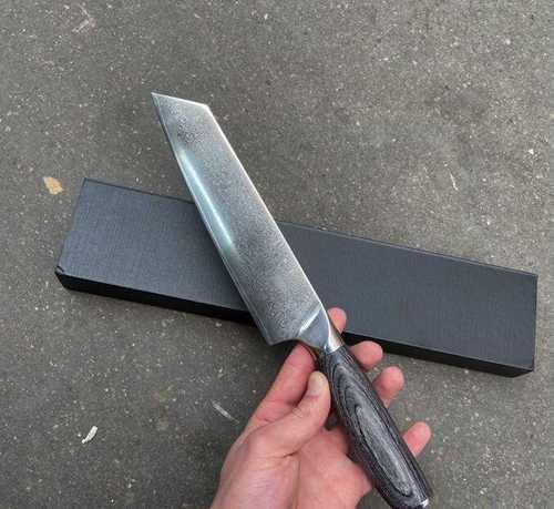 Шеф-нож для кухни Дамаск VG10 (67 слоев)