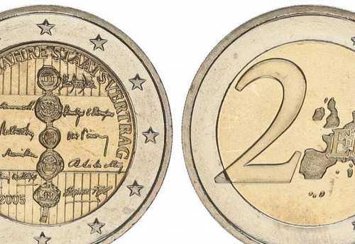 2 евро 2005 Австрия 50 лет нейтралитета Австрии