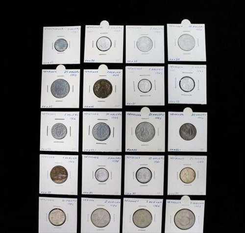 Набор монет 20 шт. 1953-1983 гг Чехословакия (А 1