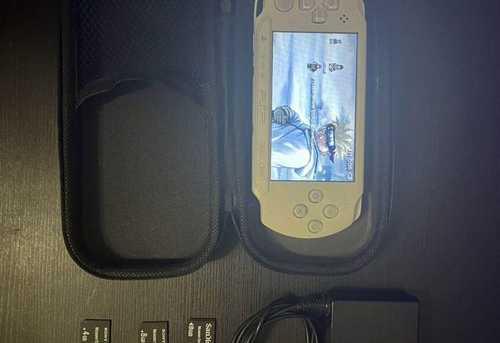 Sony PSP e1008 (3 карты + кейс )