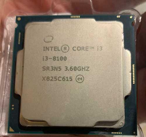 Процессор Intel core i3 8100 CPU 3,60 GHz