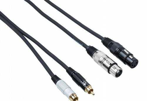 Кабель межблочный 2XLR-2RCA Bespeco EAY2F2R150 1.5