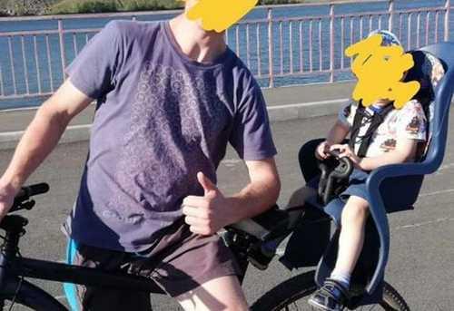 Детское кресло для велосипеда на багажник