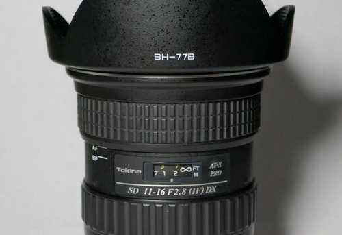 Tokina AT-X 11-16mm f/2.8 для Canon APS-C