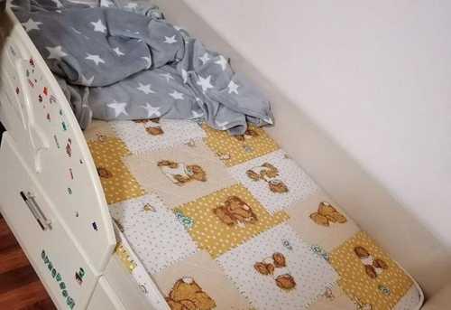 Детская кровать от 3 лет с матрасом до 12 лет