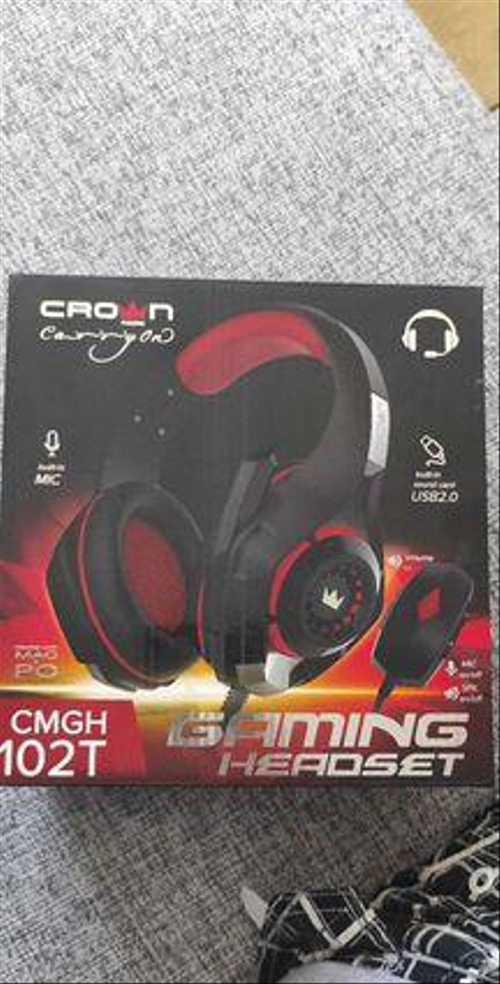 Игровые наушники Crown Micro cmgh-102T Red