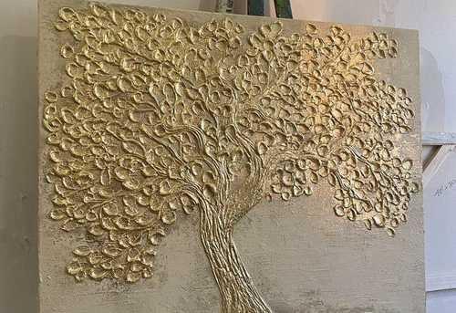 Картина маслом на холсте от художника дерево