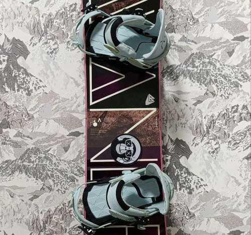 Сноуборд Savande BowBar 140cm+Крепления Salomon
