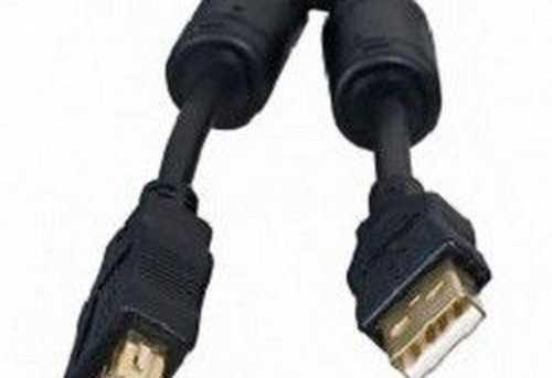5bites UC5011-030A Проф. Кабель USB2.0, AM/AF, зол