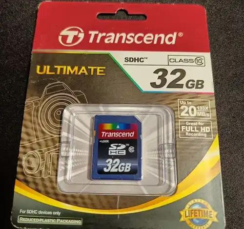 Карта памяти sdhc 32gb Transcend