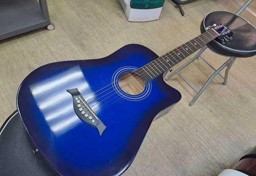 Гитара акустическая синяя Belucci