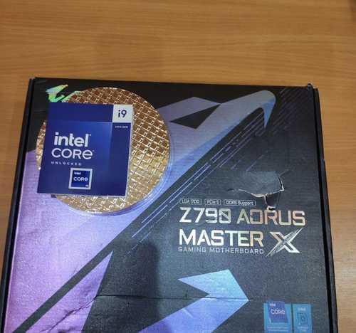 Комплект i9 14900K   Z790 Aorus Master X