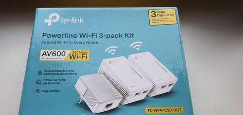 Сетевой адаптер Powerline TP-link TL-WPA4220 KIT