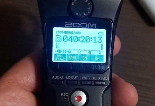Zoom H1n рекордер и диктофон с чехлом и sd-картой