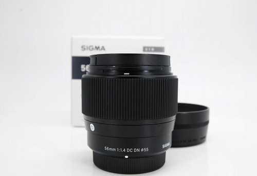 Sigma 56mm f/1.4 DC DN Cont. Micro 4/3 отл. сост