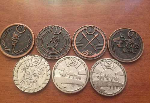 Монеты из магазинов Пятерочка и Магнит